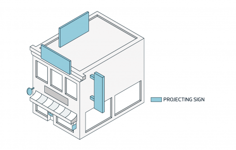 Projecting Sign | City of Edmonton Zoning Bylaw